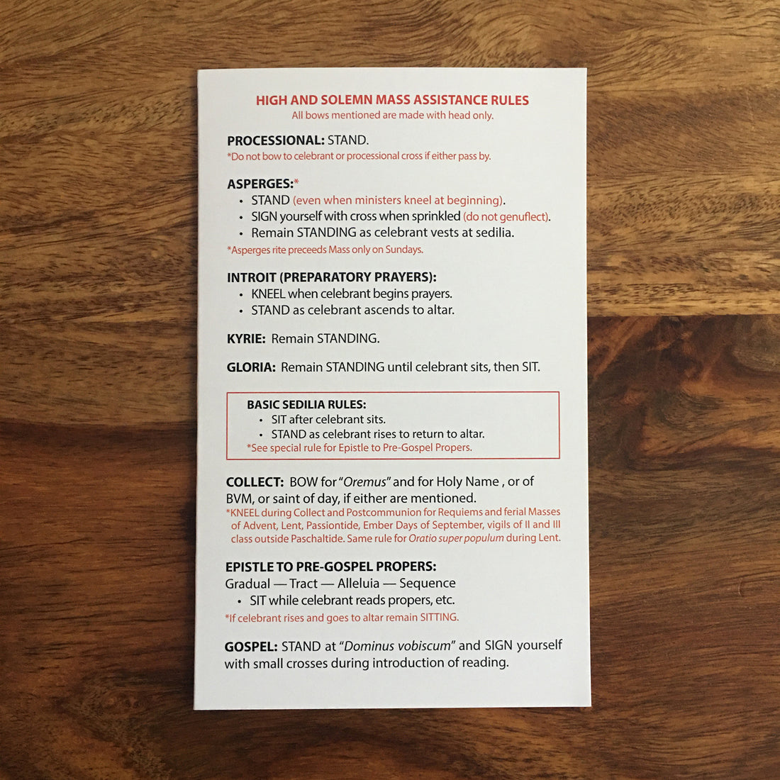 Mass Assistance Card – PrayLatin.com LLC