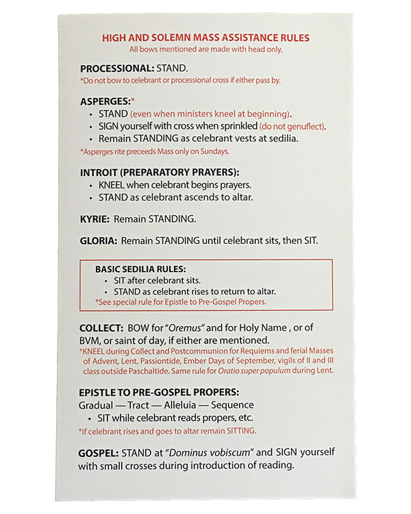 Mass Assistance Card – PrayLatin.com LLC