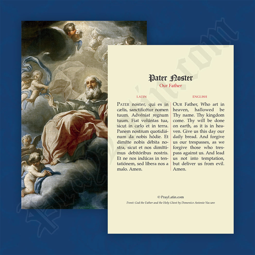 Our Father Latin-English Prayer Card – PrayLatin.com LLC