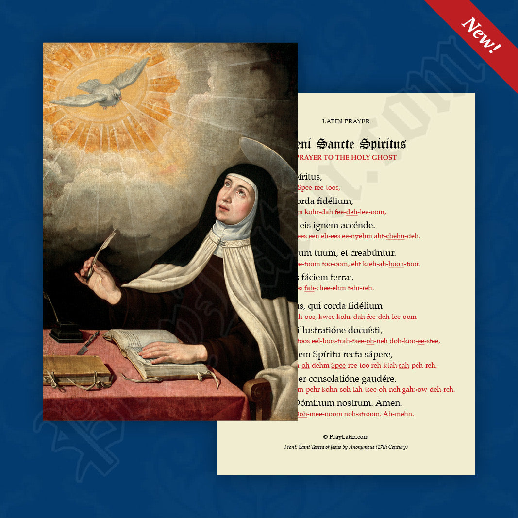 Latin Prayer Cards with Pronunciation Guides – PrayLatin.com LLC